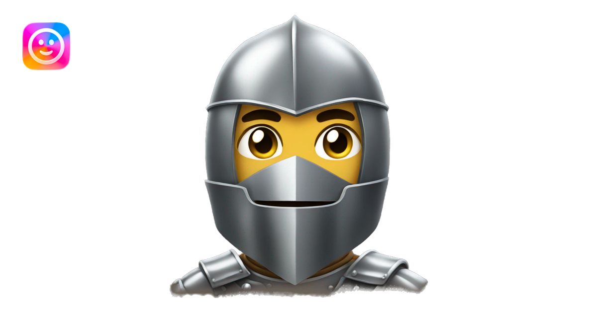 create an emoji of a knight making the shushing face emoji | AI Emoji ...