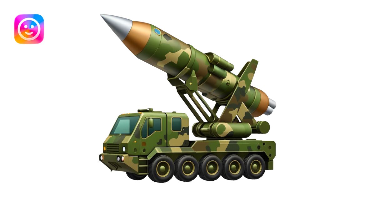 military Multiple Rocket Launch System emoji | AI Emoji Generator
