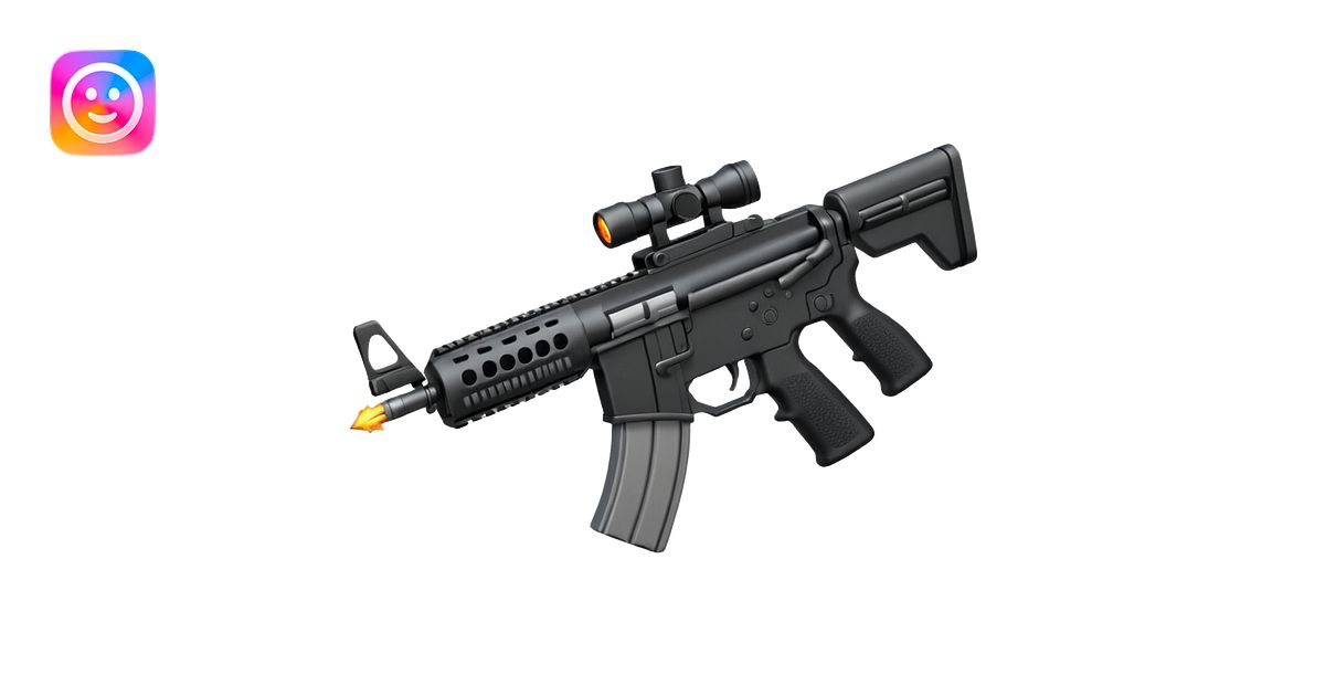 ar 15 with gun spark like its shooting emoji | AI Emoji Generator