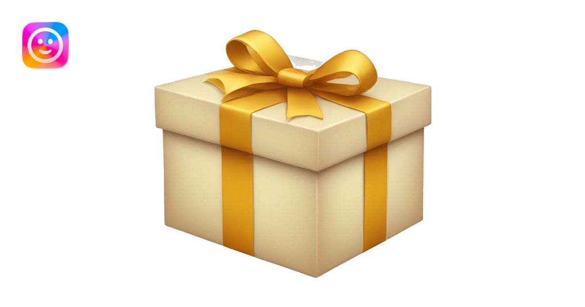 gift box emoji | AI Emoji Generator