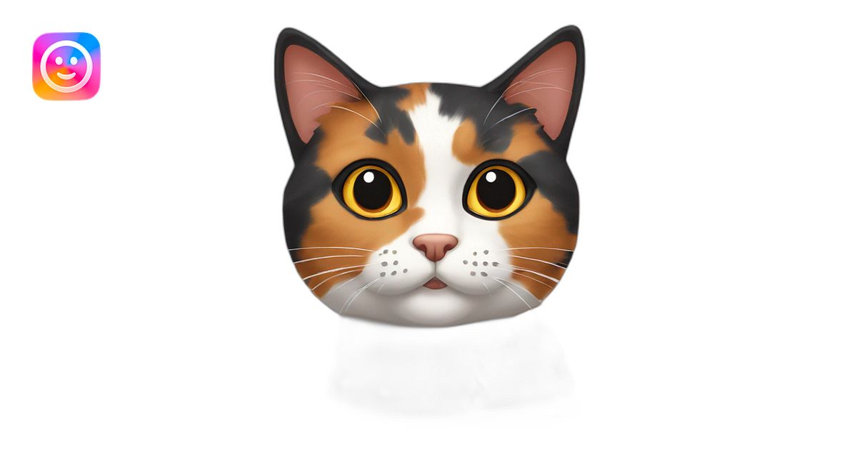 Two calico cat emoji | AI Emoji Generator