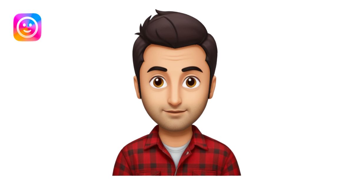 generate a pretty bratz emoji Make her look like Ranbir kapoor wearing ...