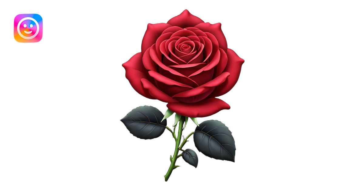 Black rose emoji | AI Emoji Generator