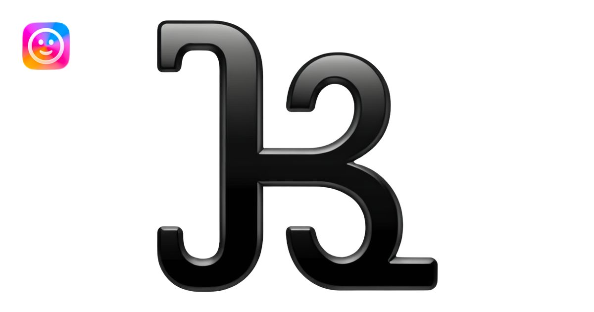 PNP Letters in modern font emoji | AI Emoji Generator