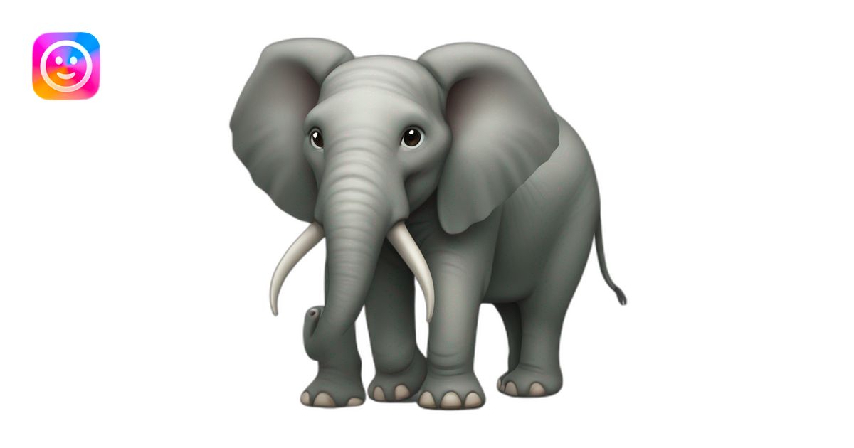 Éléphant sur une fourmi emoji | AI Emoji Generator