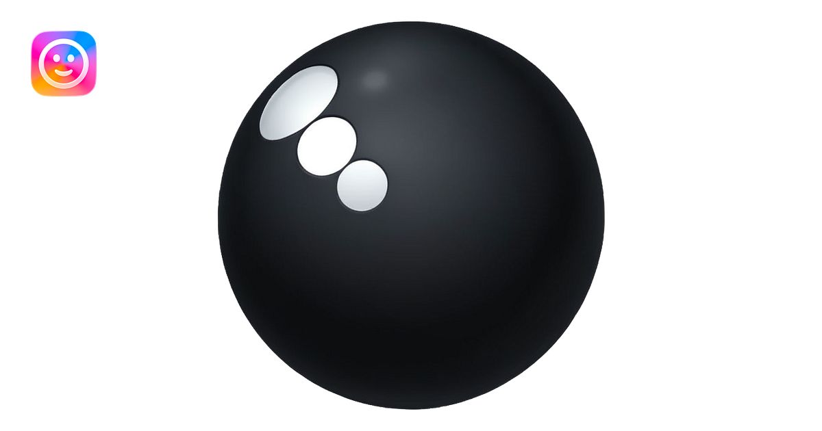 Black Ball with MB written on in the middle of it. Nothing else no ...