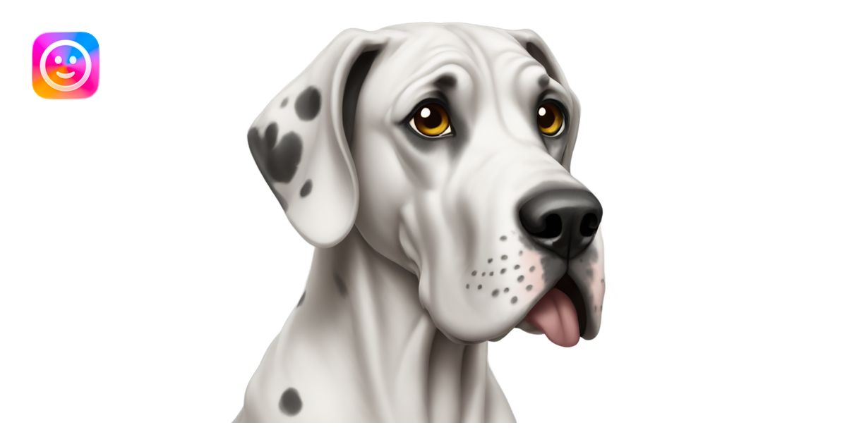 Great Dane emoji emoji | AI Emoji Generator