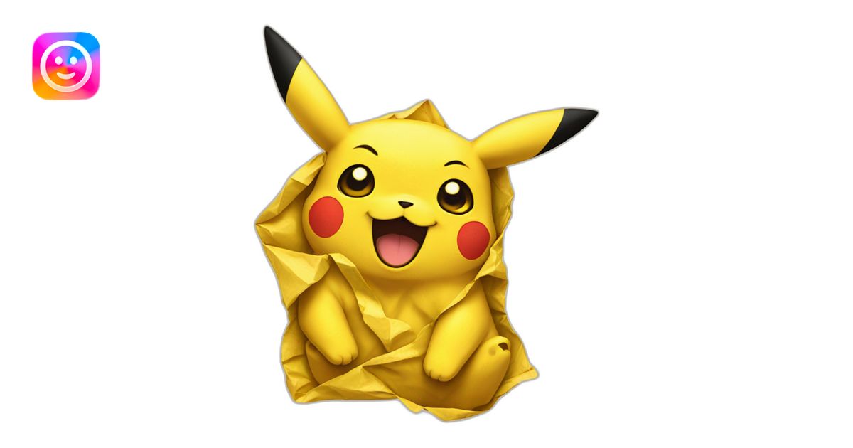 crumpled pikachu emoji | AI Emoji Generator