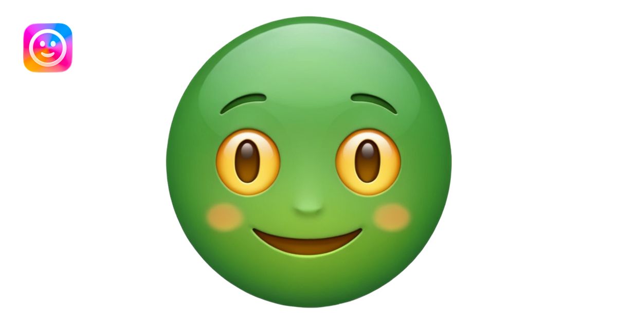 Green imoji emoji | AI Emoji Generator