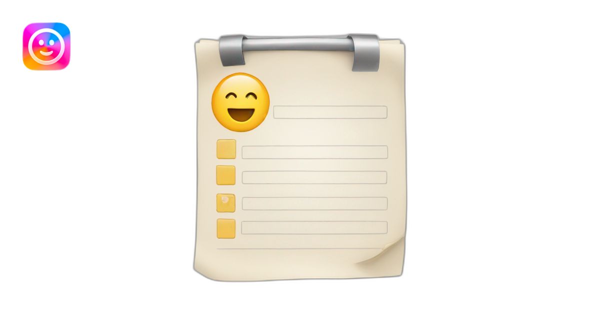 checklist emoji | AI Emoji Generator