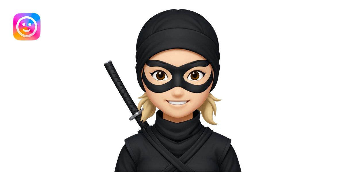 i need girl ninja smile emoji | AI Emoji Generator