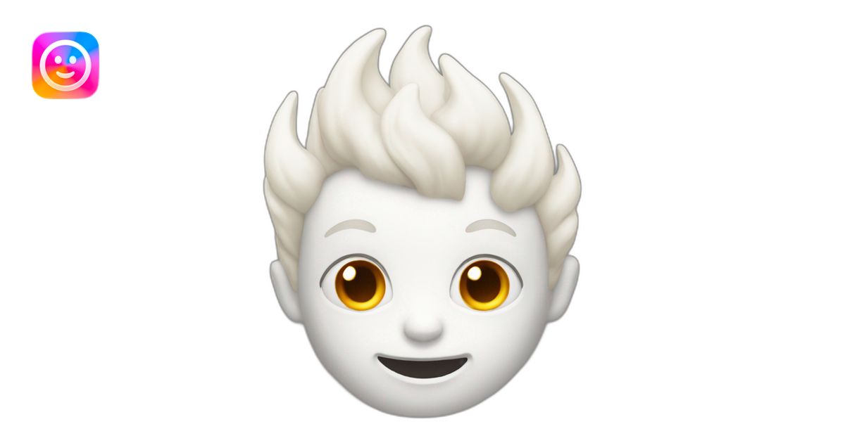 Pale white fire emoji | AI Emoji Generator
