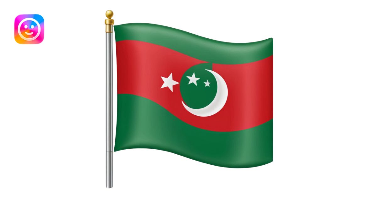 Chechen Flag, the flag 1991-1999 emoji | AI Emoji Generator