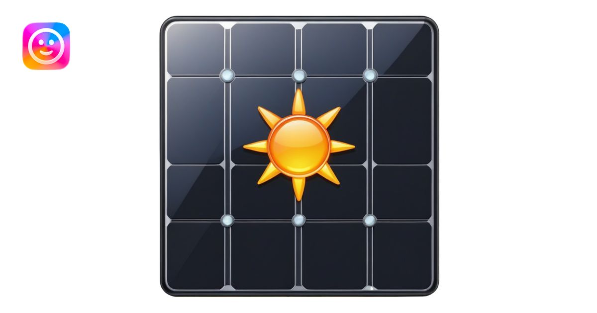 solar panel emoji | AI Emoji Generator