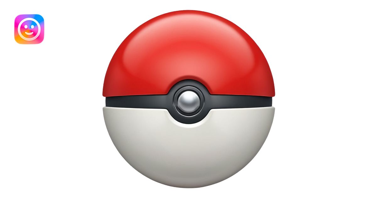 Pokeball emoji | AI Emoji Generator