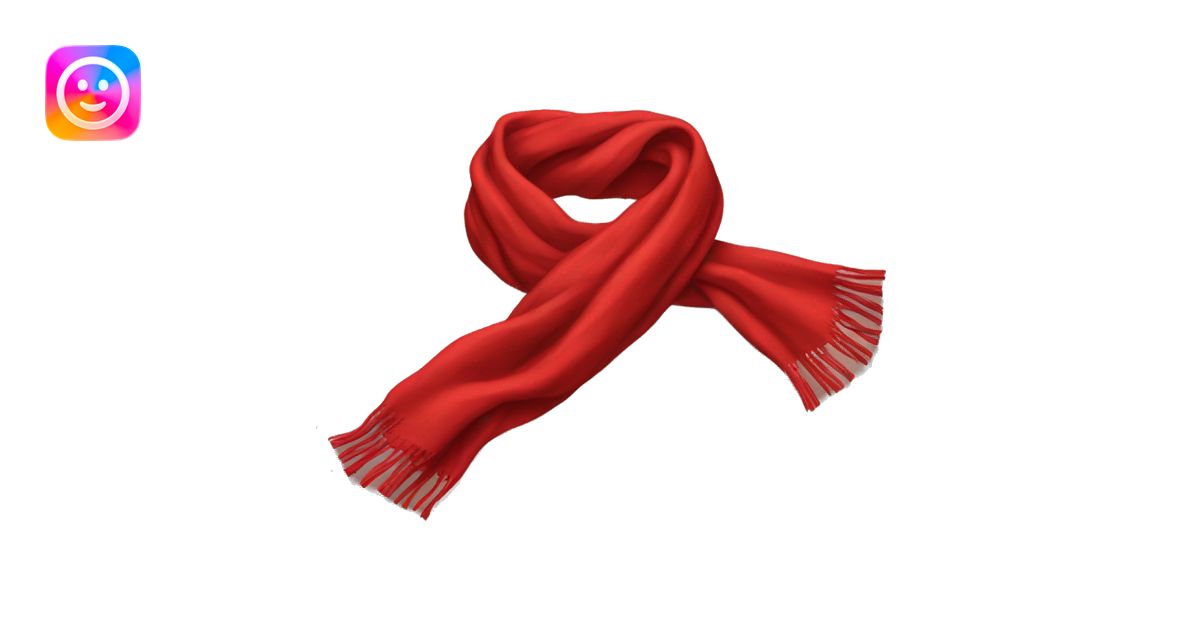 Red scarf emoji | AI Emoji Generator