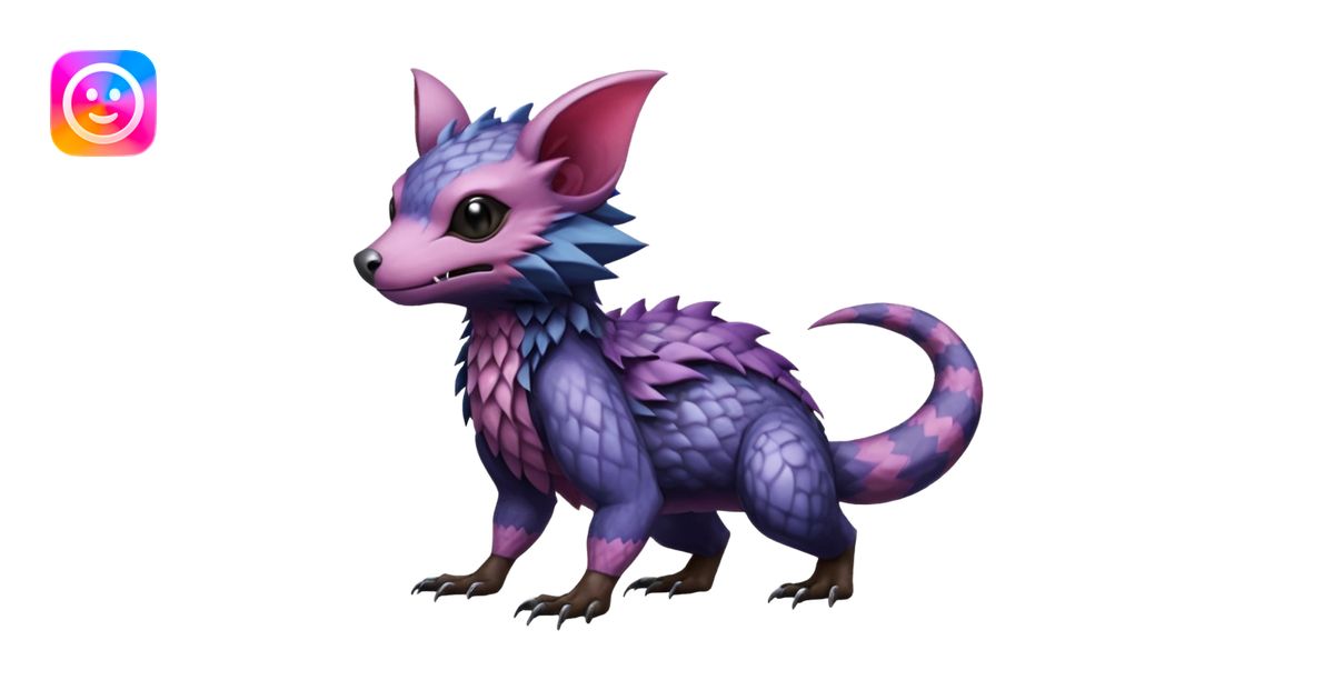 Realistic scaly swampy elemental detailed Colorful Trico-Noibat-Crobat ...