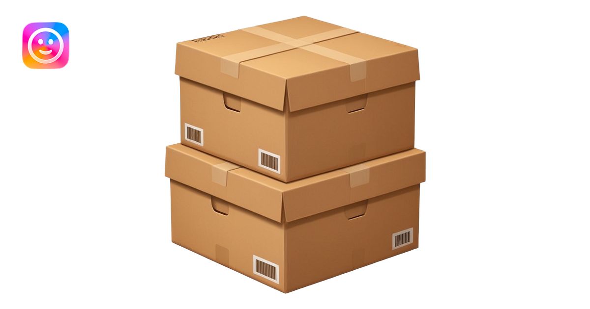 Cardboard boxes emoji | AI Emoji Generator