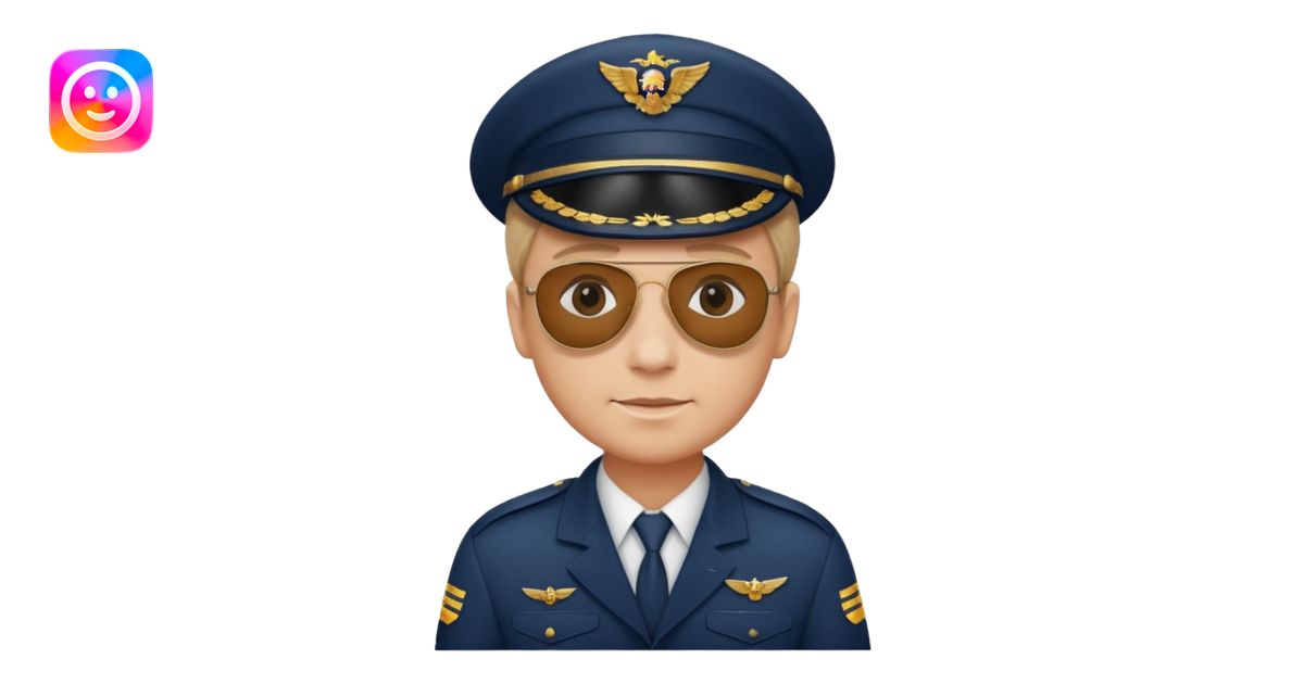 a civil pilot emoji | AI Emoji Generator