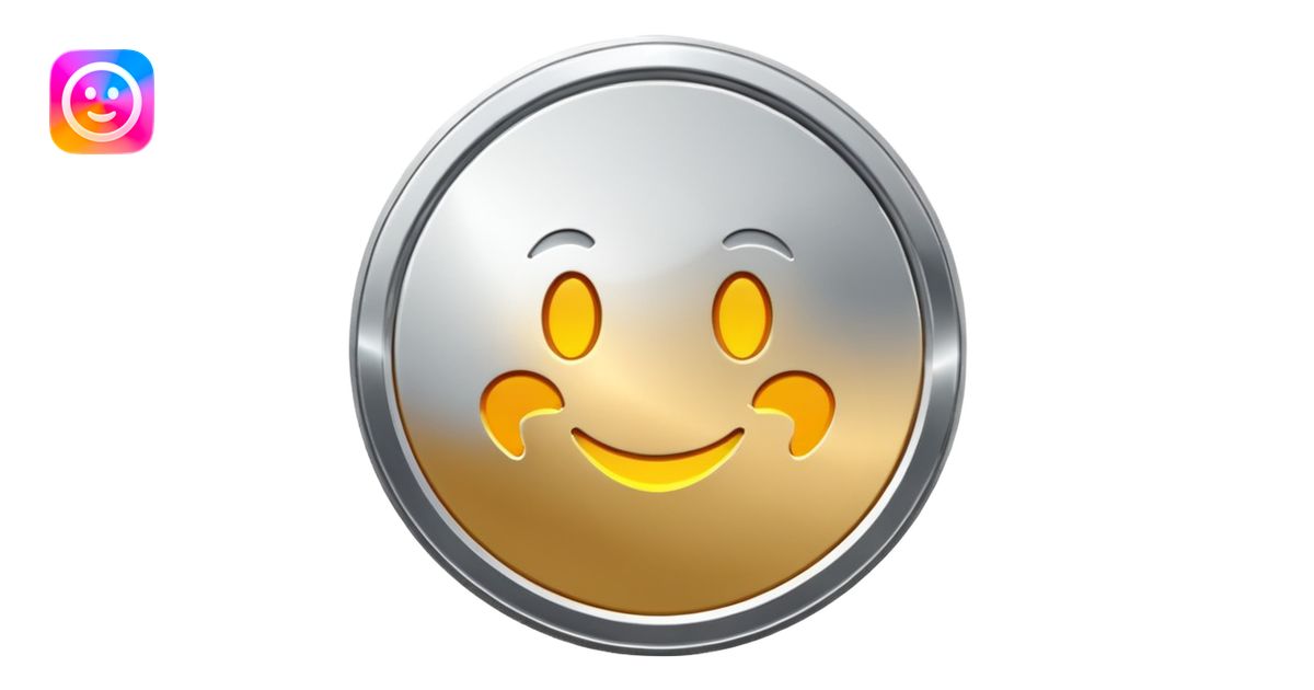Coin , silver. emoji | AI Emoji Generator