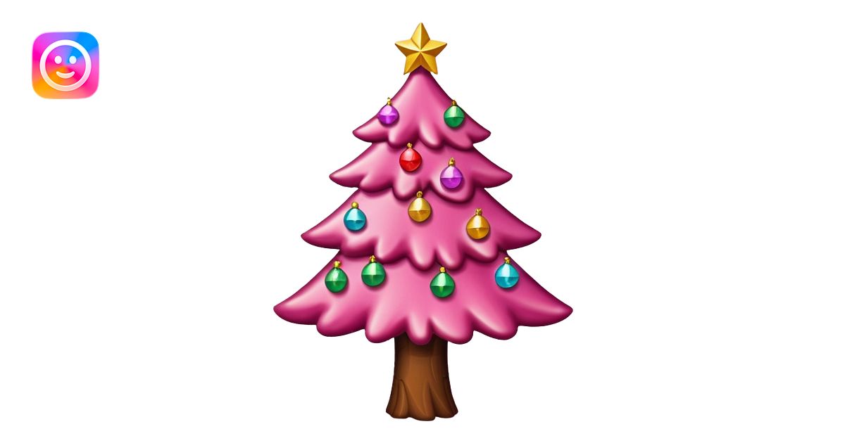 Crea un arbol de navidad en color rosa que parezca de caramelo Agrega ...