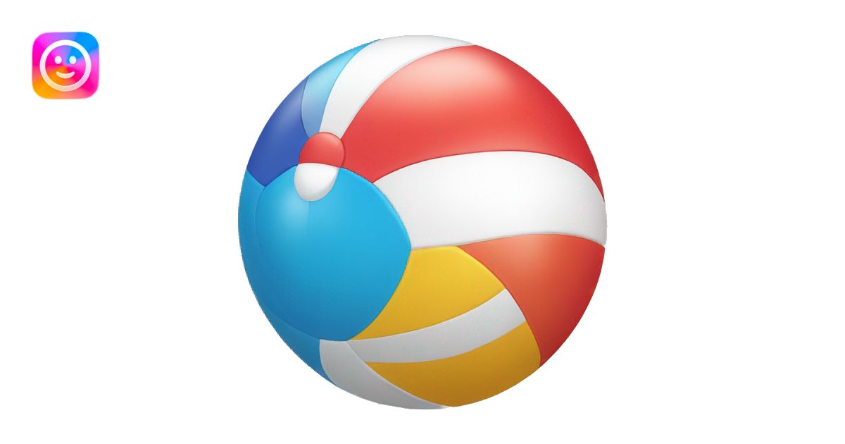 Beach ball emoji | AI Emoji Generator