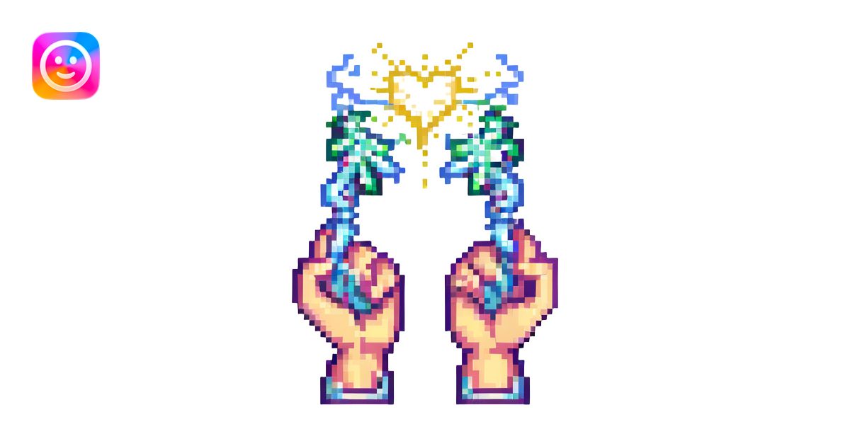 two hands shaking with sparkles, pixel art style illustration | AI ...