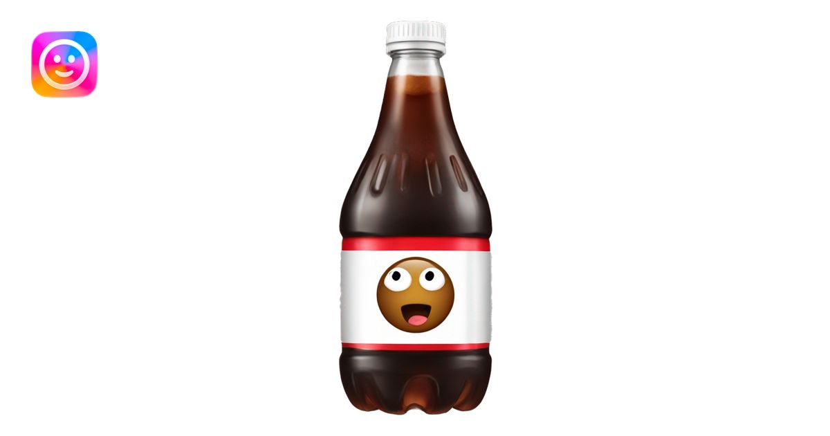 a plastic bottle of cola emoji | AI Emoji Generator