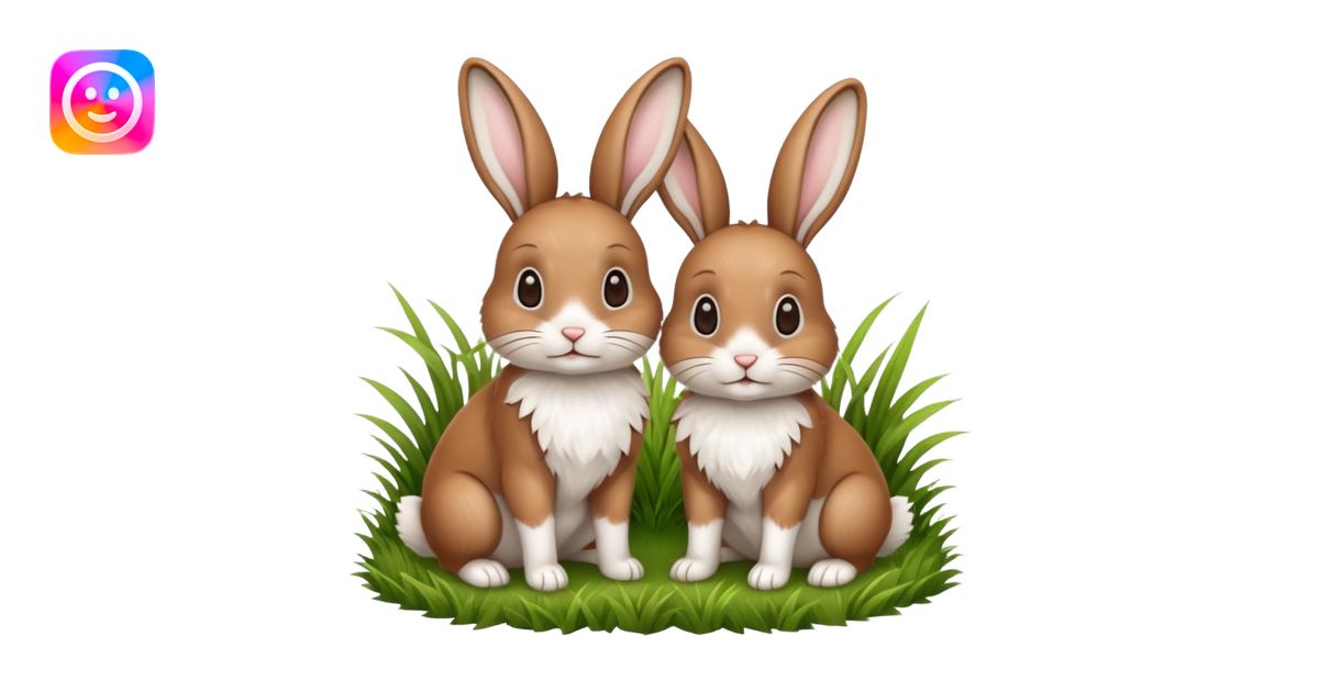 2 rabbits mating emoji | AI Emoji Generator