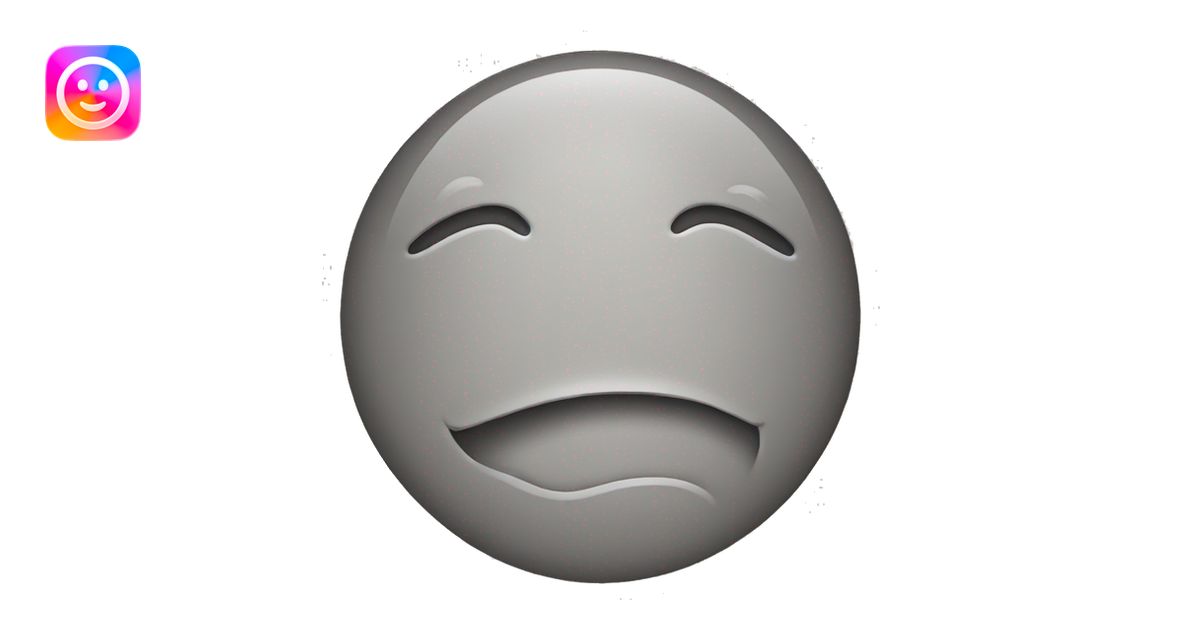 tired smiley face emoji | AI Emoji Generator