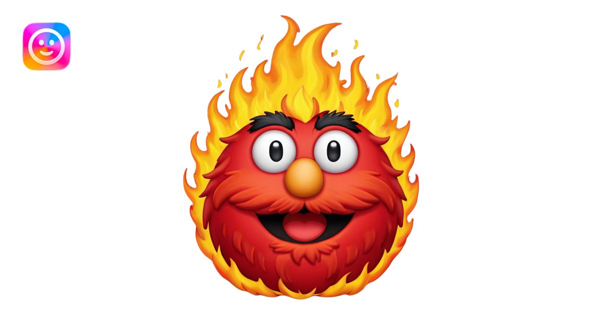 Elmo fire emoji | AI Emoji Generator