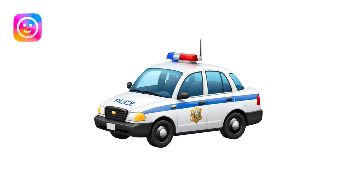 police car emoji | AI Emoji Generator