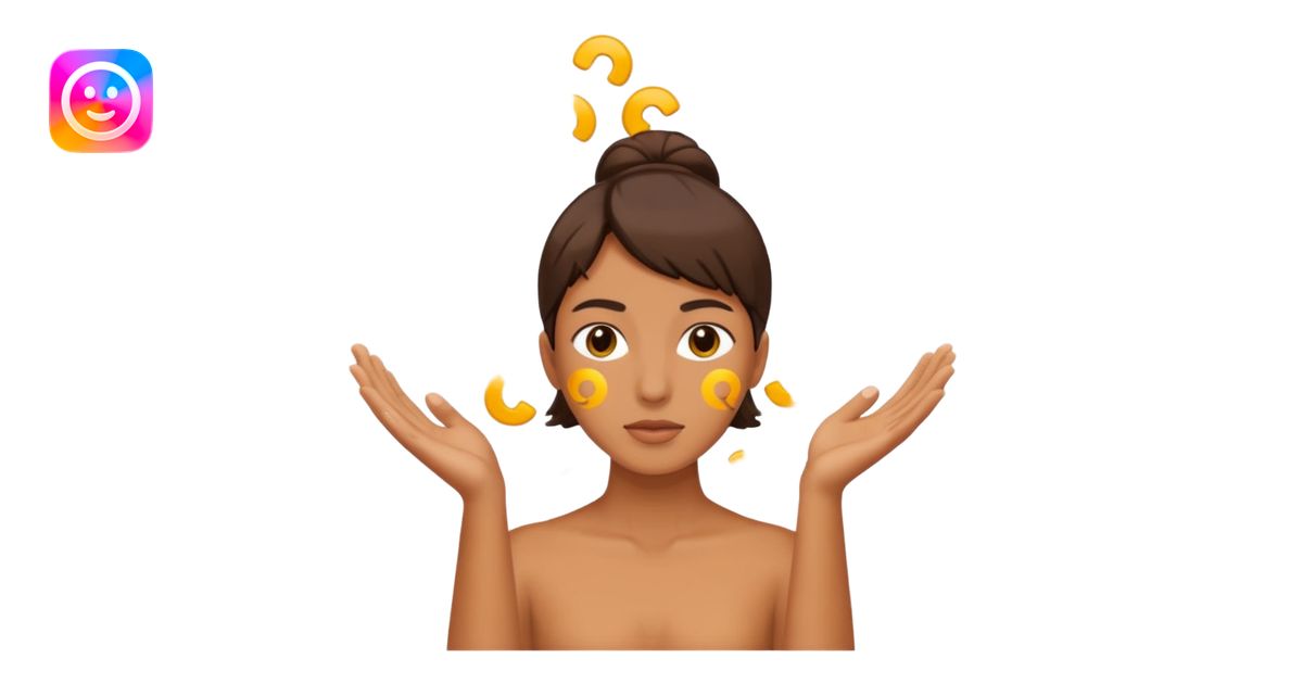 Floating symbols rotating around head, one snapping into place emoji ...