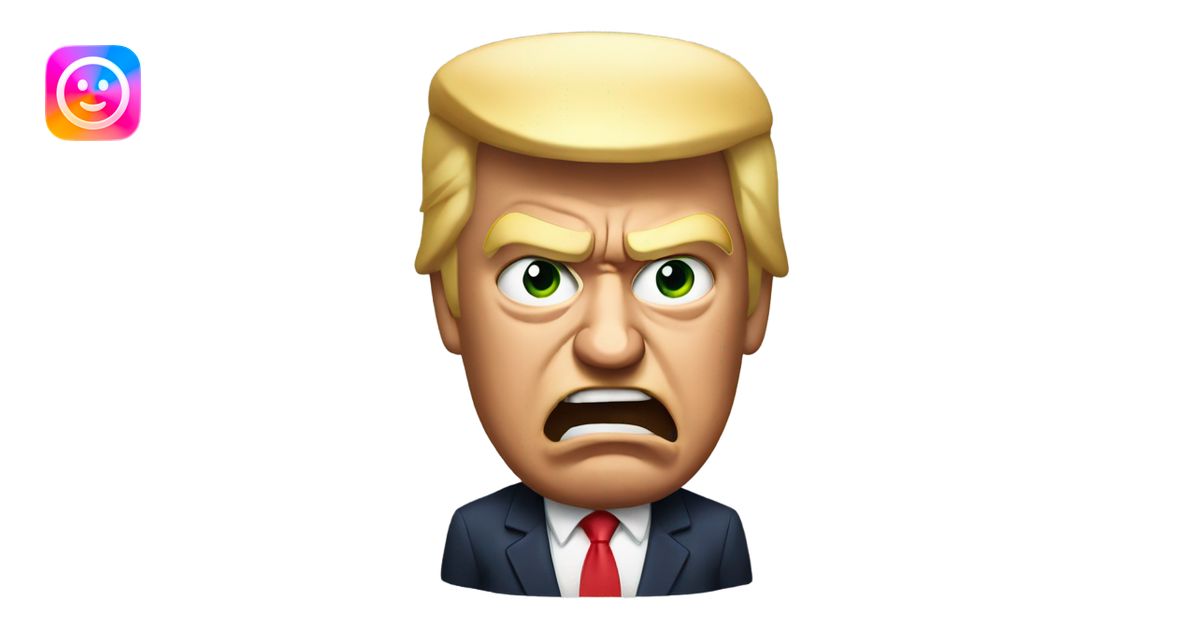 Donald Trump angry emoji | AI Emoji Generator