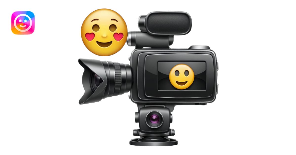 Video camera with elements 1-2 of others emoji emoji | AI Emoji Generator