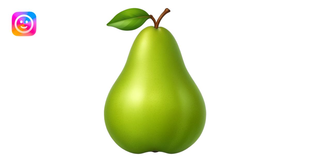 een peer emoji | AI Emoji Generator