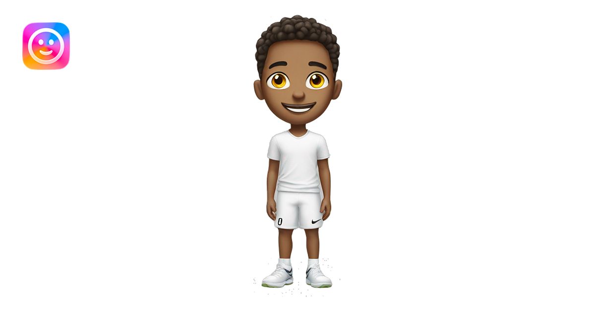 smiling boy in white Nike shirt emoji | AI Emoji Generator