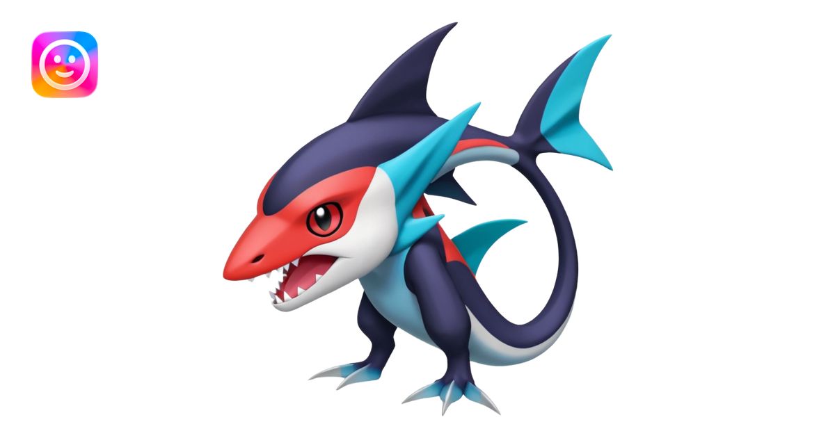 Meloetta-Guilmon-Sharpedo-Darkrai-Pokémon-Fakémon-fusion-hybrid ...