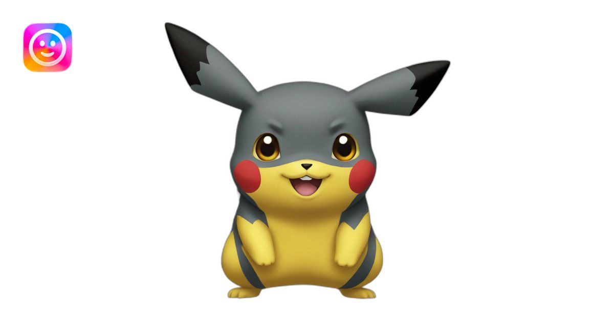 The Pokémon pikachu emoji | AI Emoji Generator