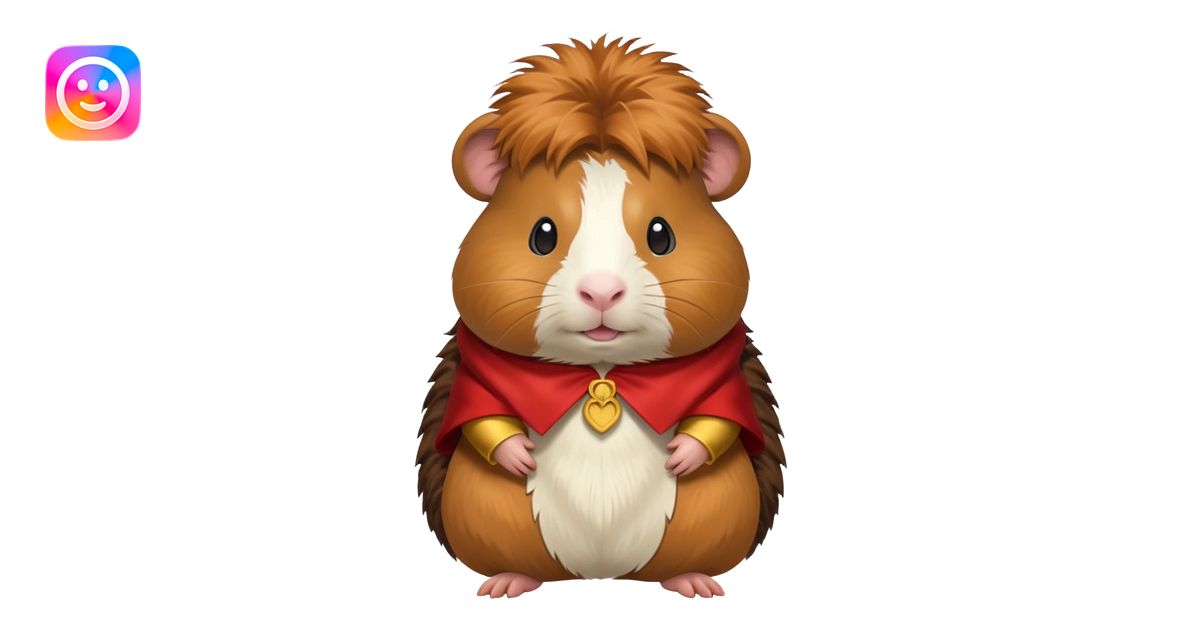 Guinea pig with costume emoji | AI Emoji Generator