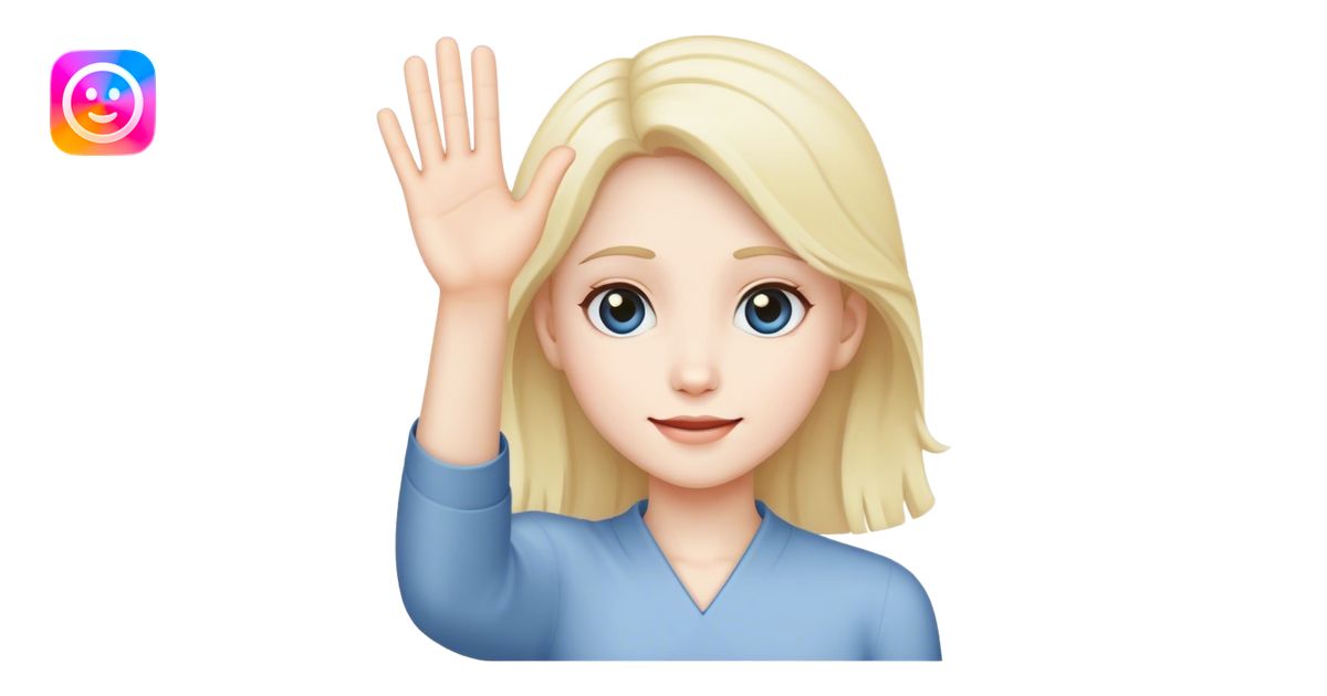 blue lock character nagi waving hand emoji | AI Emoji Generator