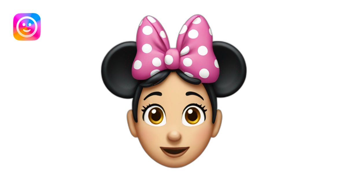 Minnie mouse emoji | AI Emoji Generator