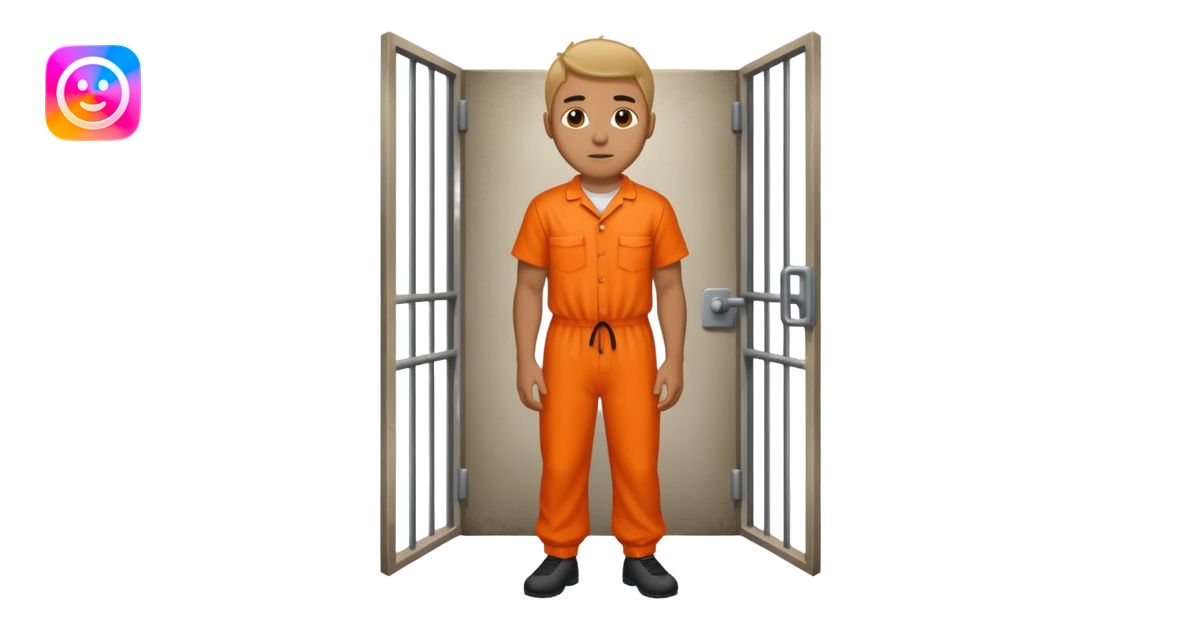 prison cell with a guy emoji | AI Emoji Generator