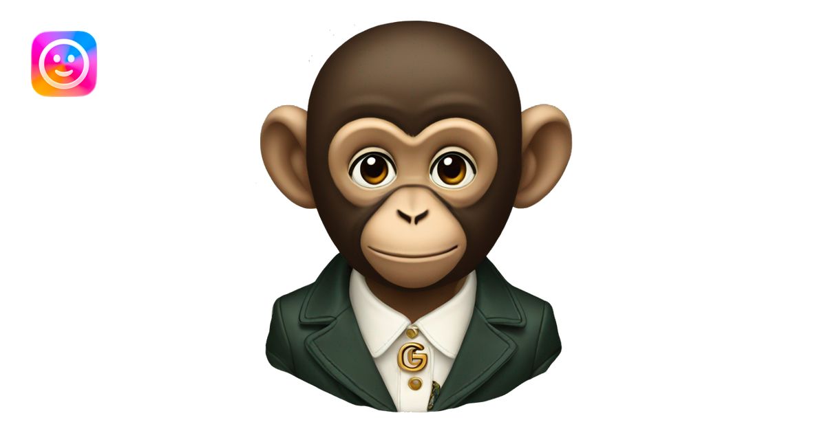 Gucci Monkey emoji | AI Emoji Generator