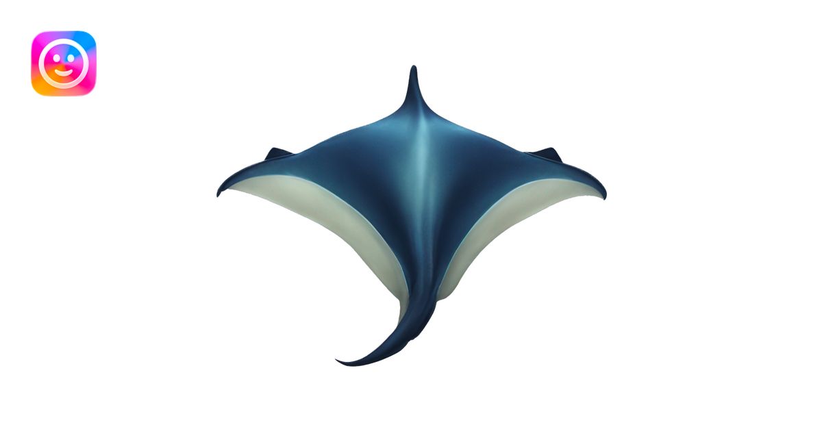 Manta ray emoji | AI Emoji Generator