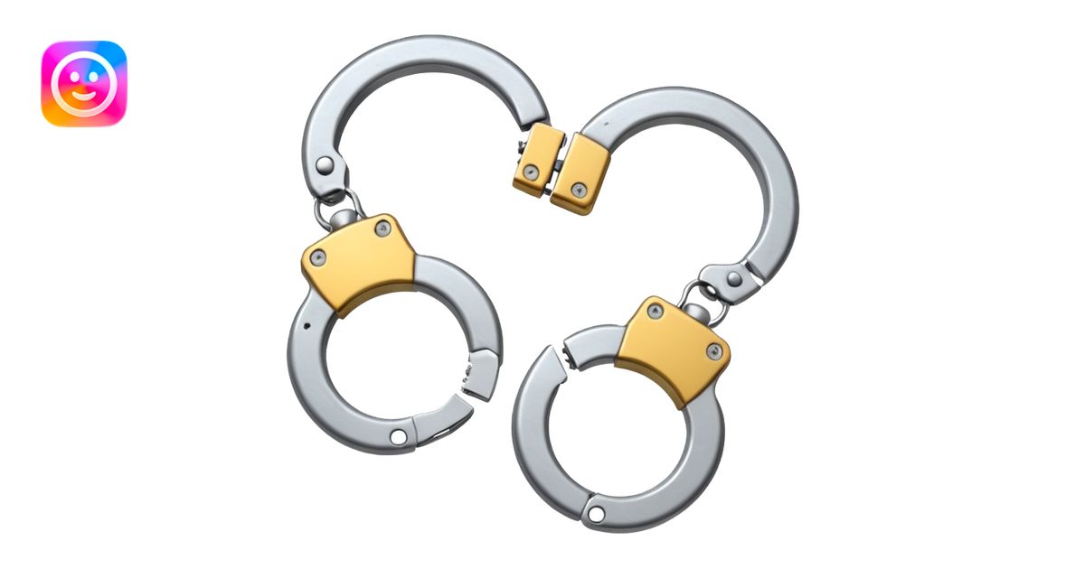 two separate broken handcuffs emoji | AI Emoji Generator