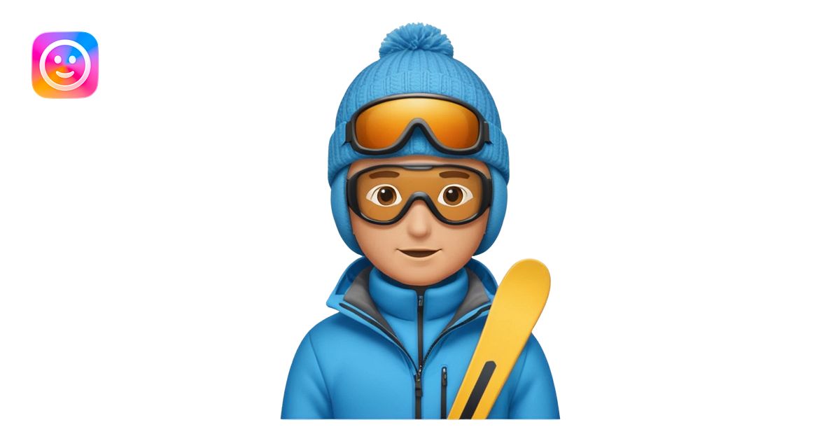 a short man skiing emoji | AI Emoji Generator