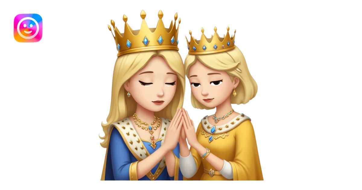 Person bowing to a queen emoji | AI Emoji Generator