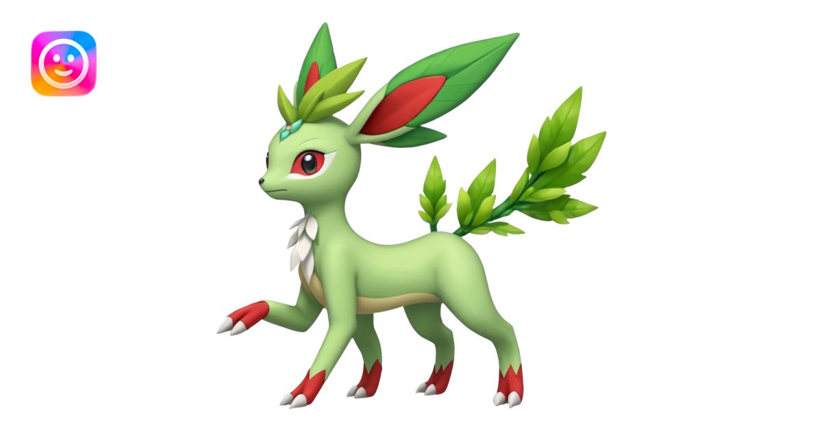 Shaymin-Leafeon-Sceptile-Flygon-Meloetta-Pokémon-Fakémon-fusion, full ...