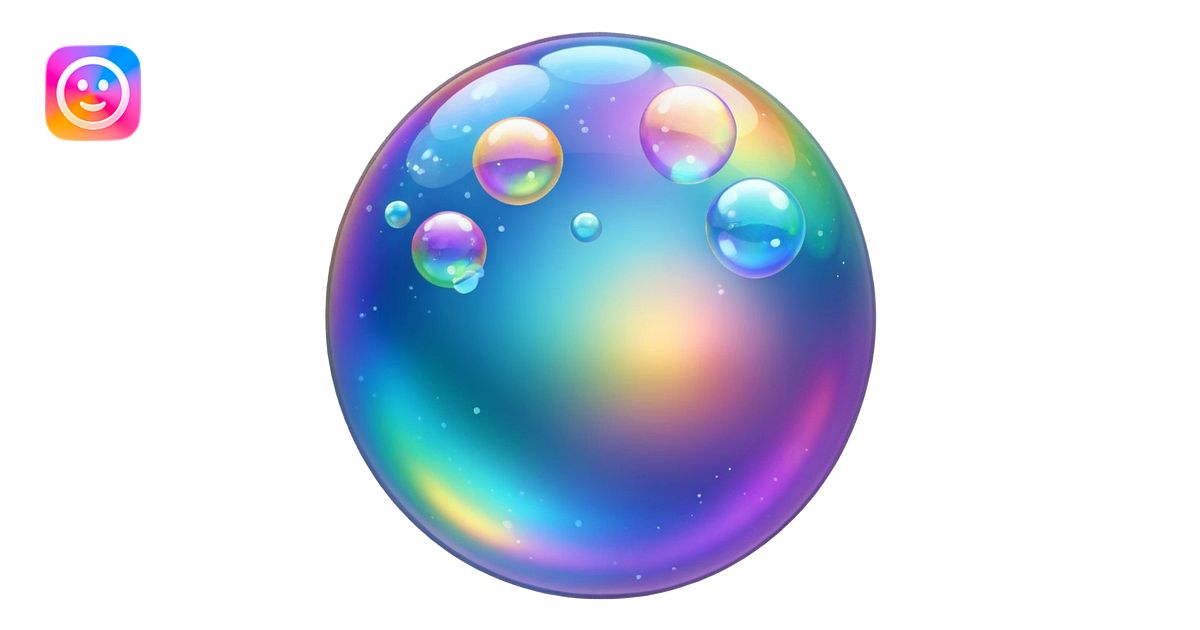 glitter bubbles emoji | AI Emoji Generator